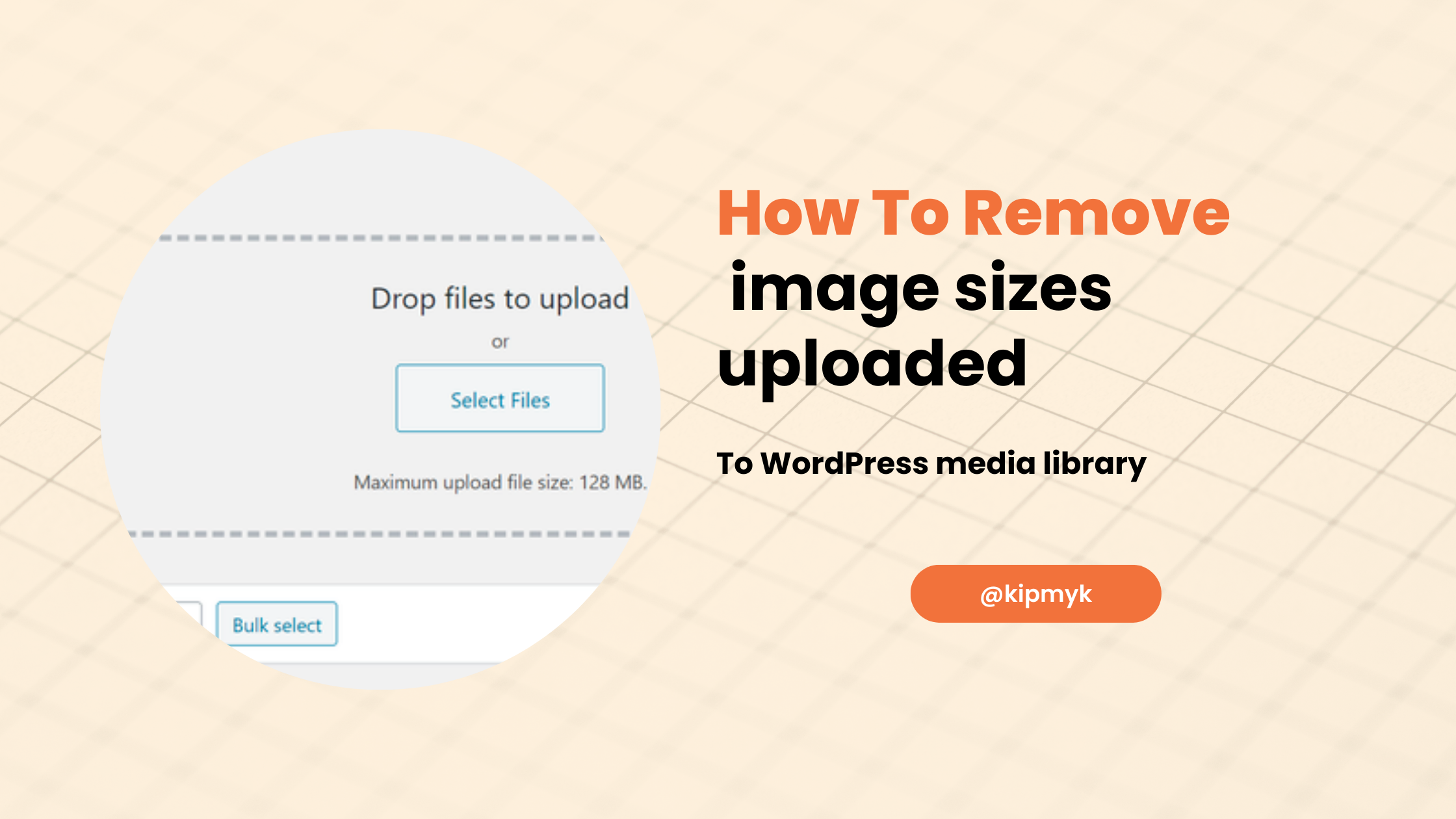 How to remove image sizes uploaded to WordPress media library